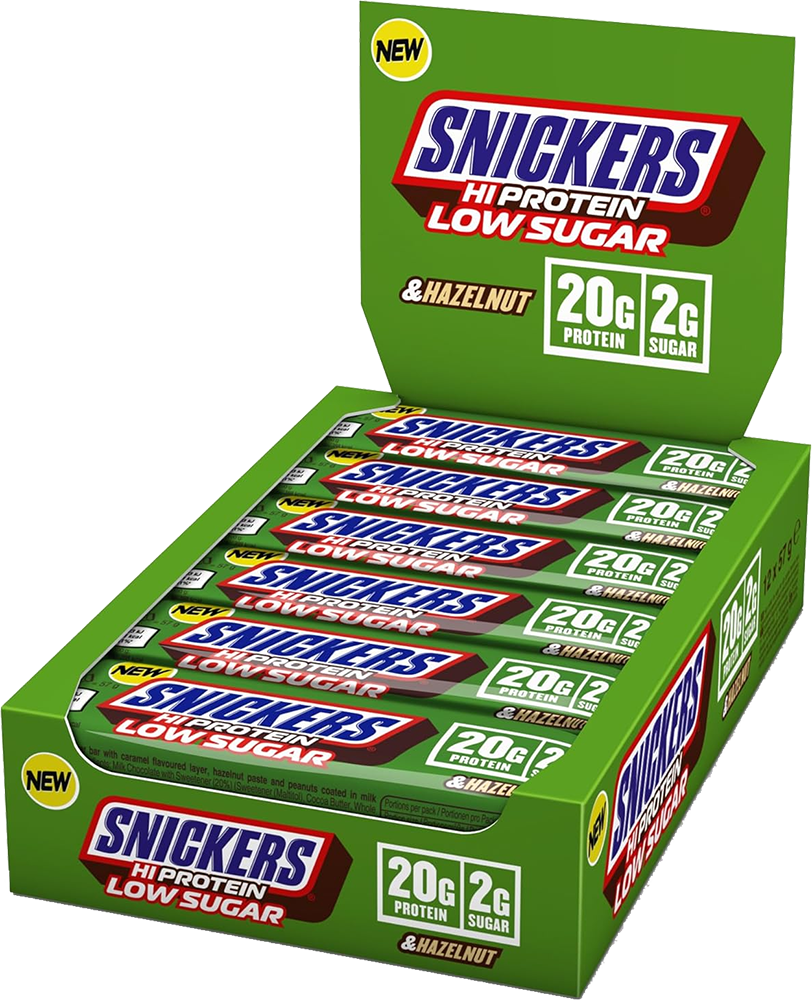 Snickers HiProtein Low Sugar Bar Hazelnut (12 x 57 g) – Supspace FR